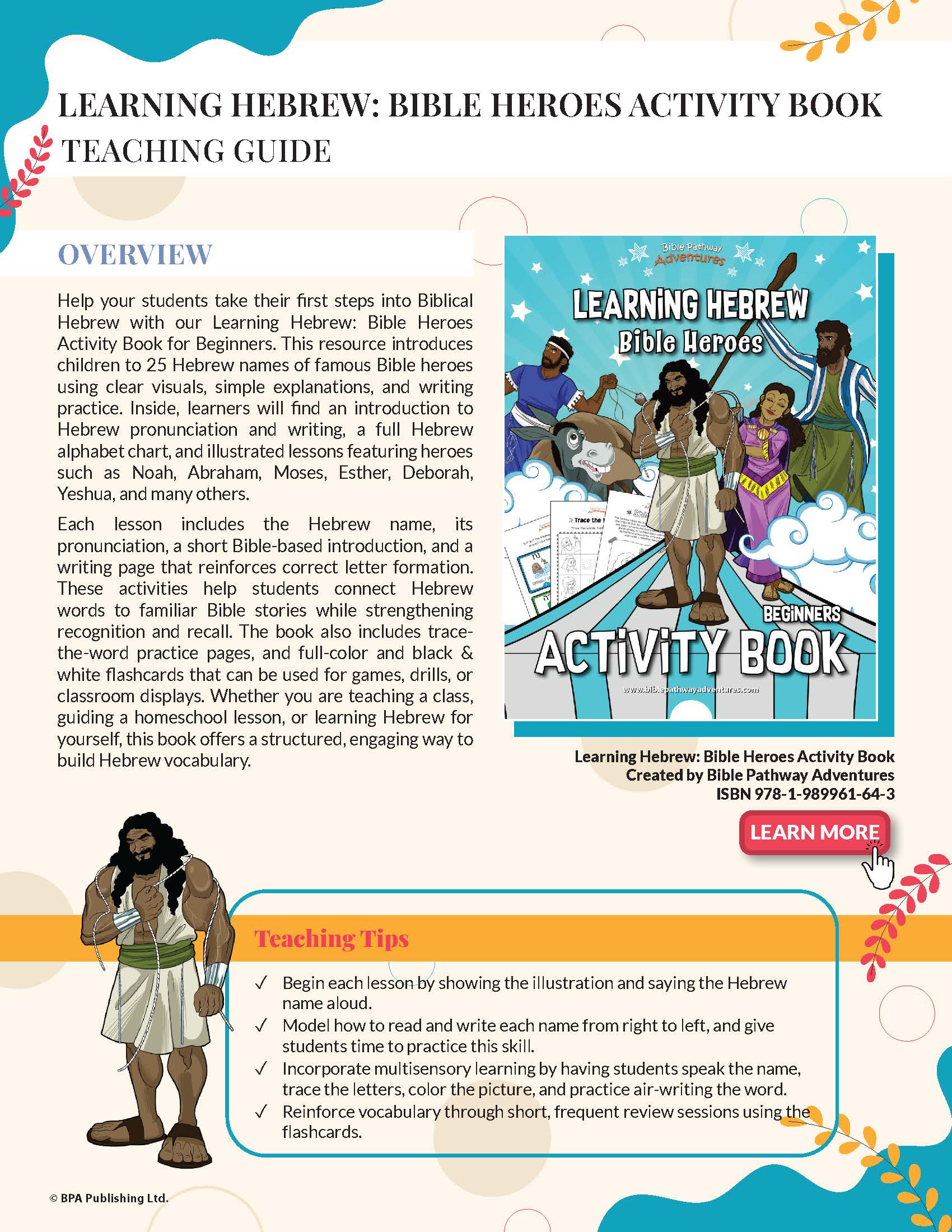 Language Learning | Learning Hebrew: Bible Heroes – Bible Pathway ...