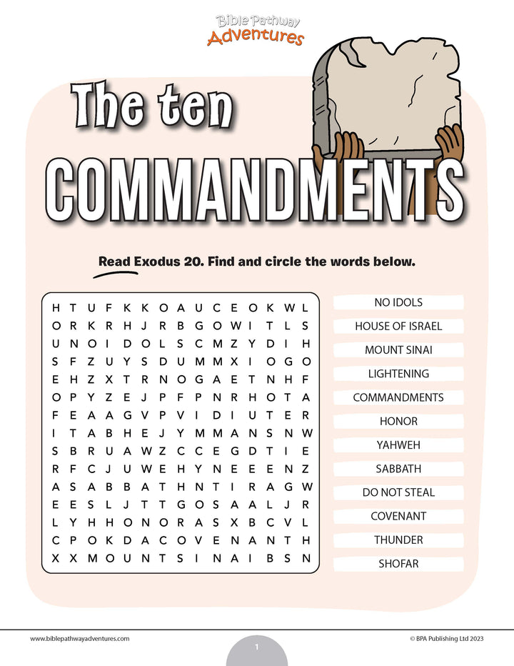 Bible Printables – Page 2 – Bible Pathway Adventures